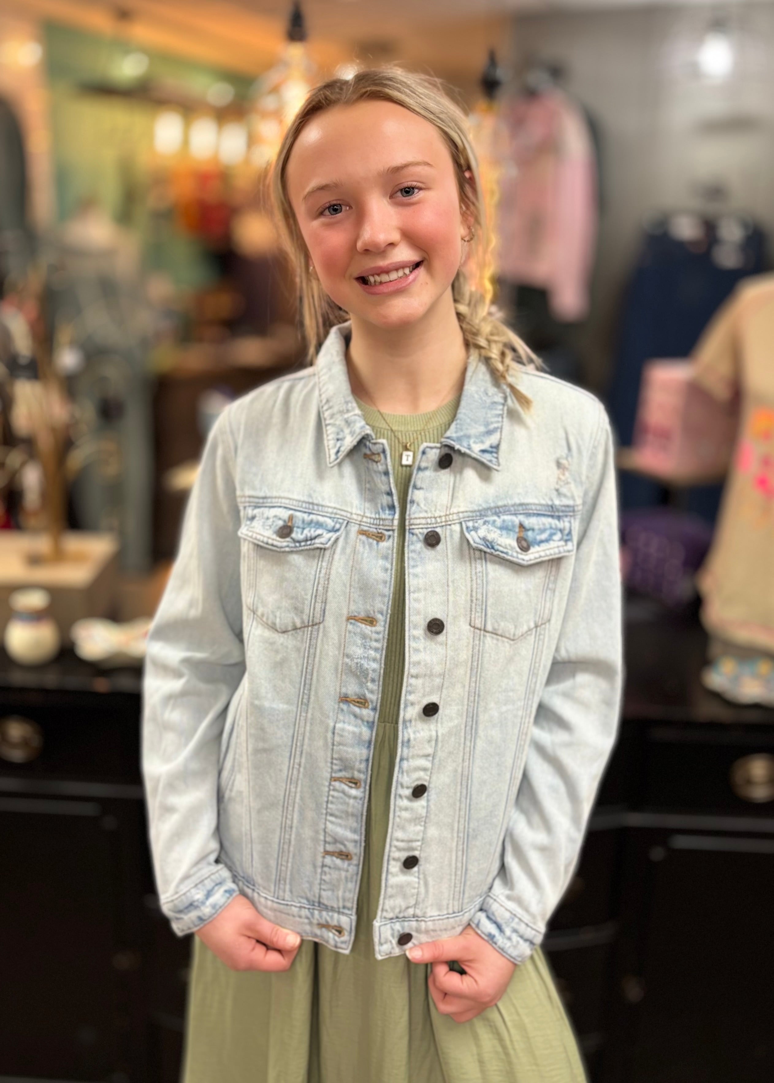 The Denim Staple Jacket – Evergreen Boutique